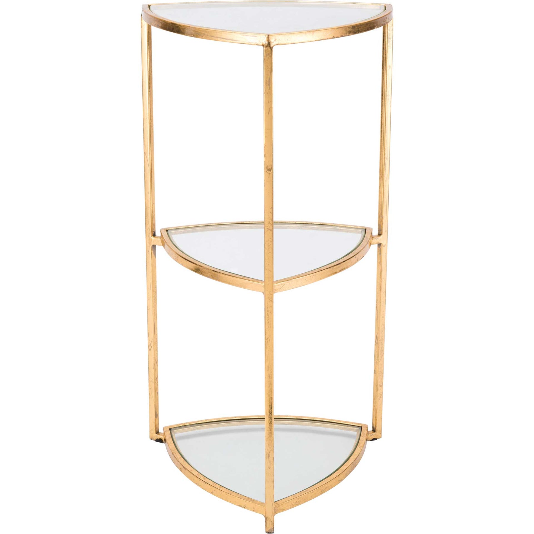 Corner Tri Level Table Gold - Froy.com