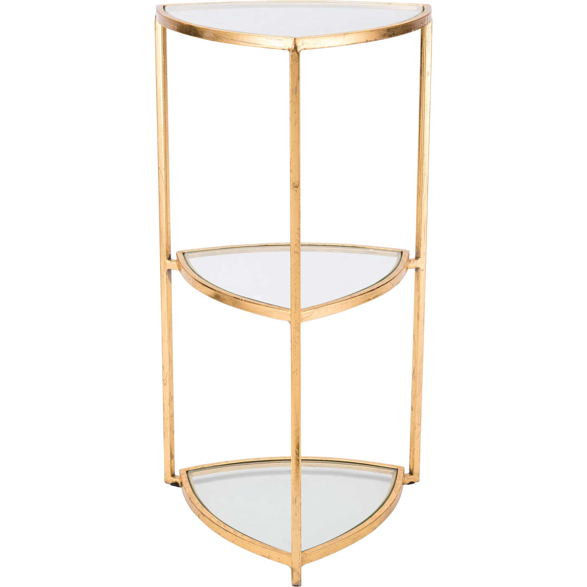 Corner Tri Level Table Gold - Froy.com