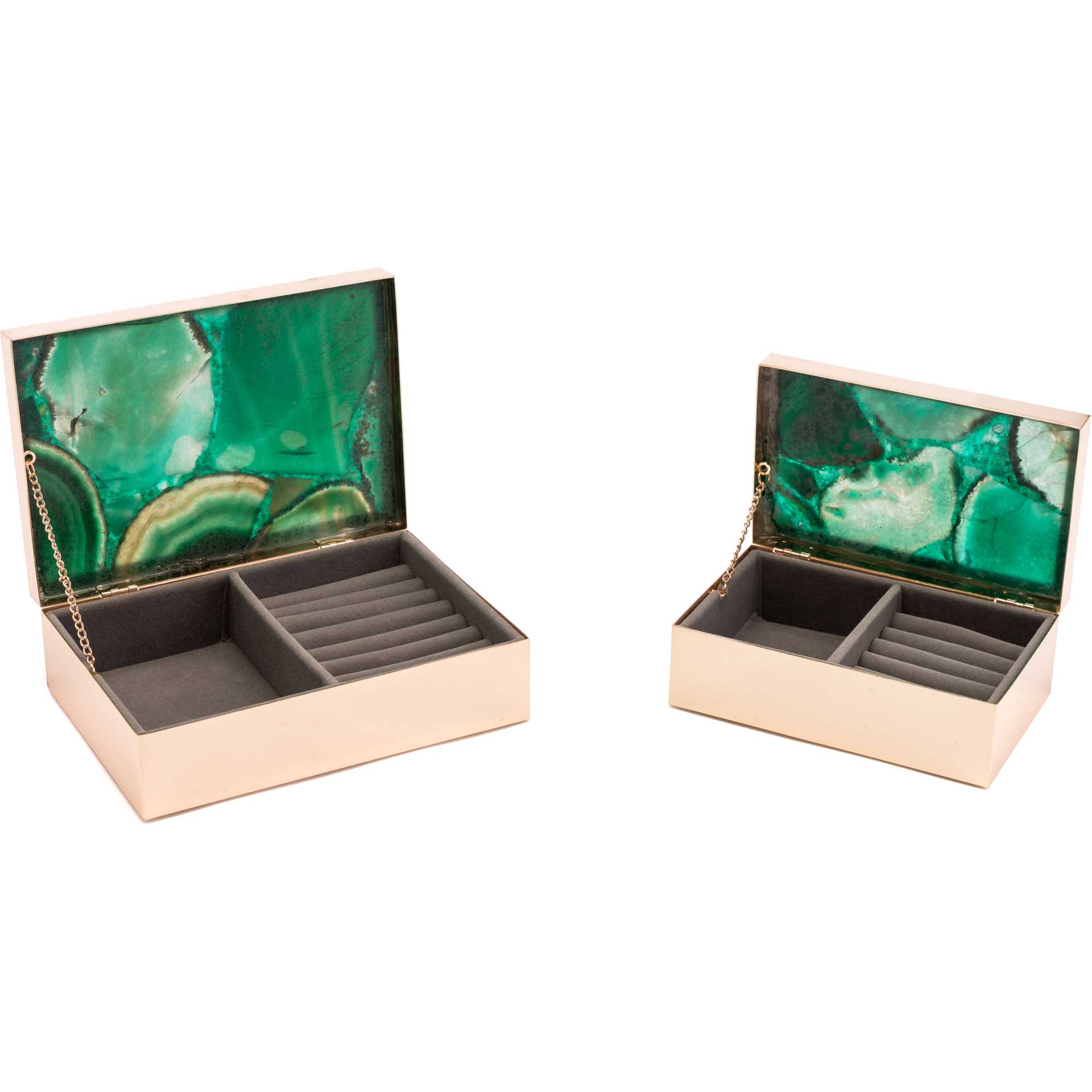 Polished Stone Box Green - Froy.com