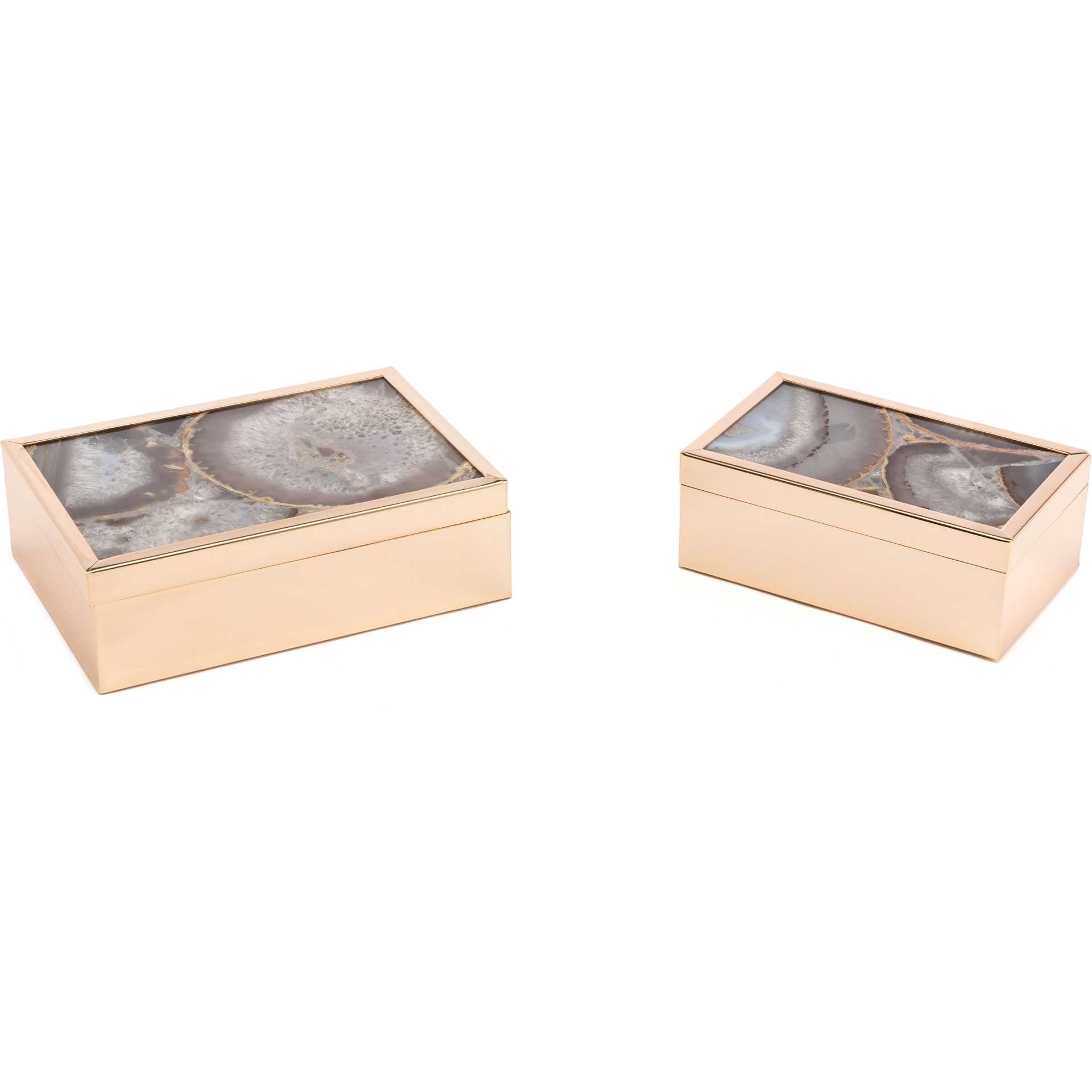 Polished Stone Box White - Froy.com