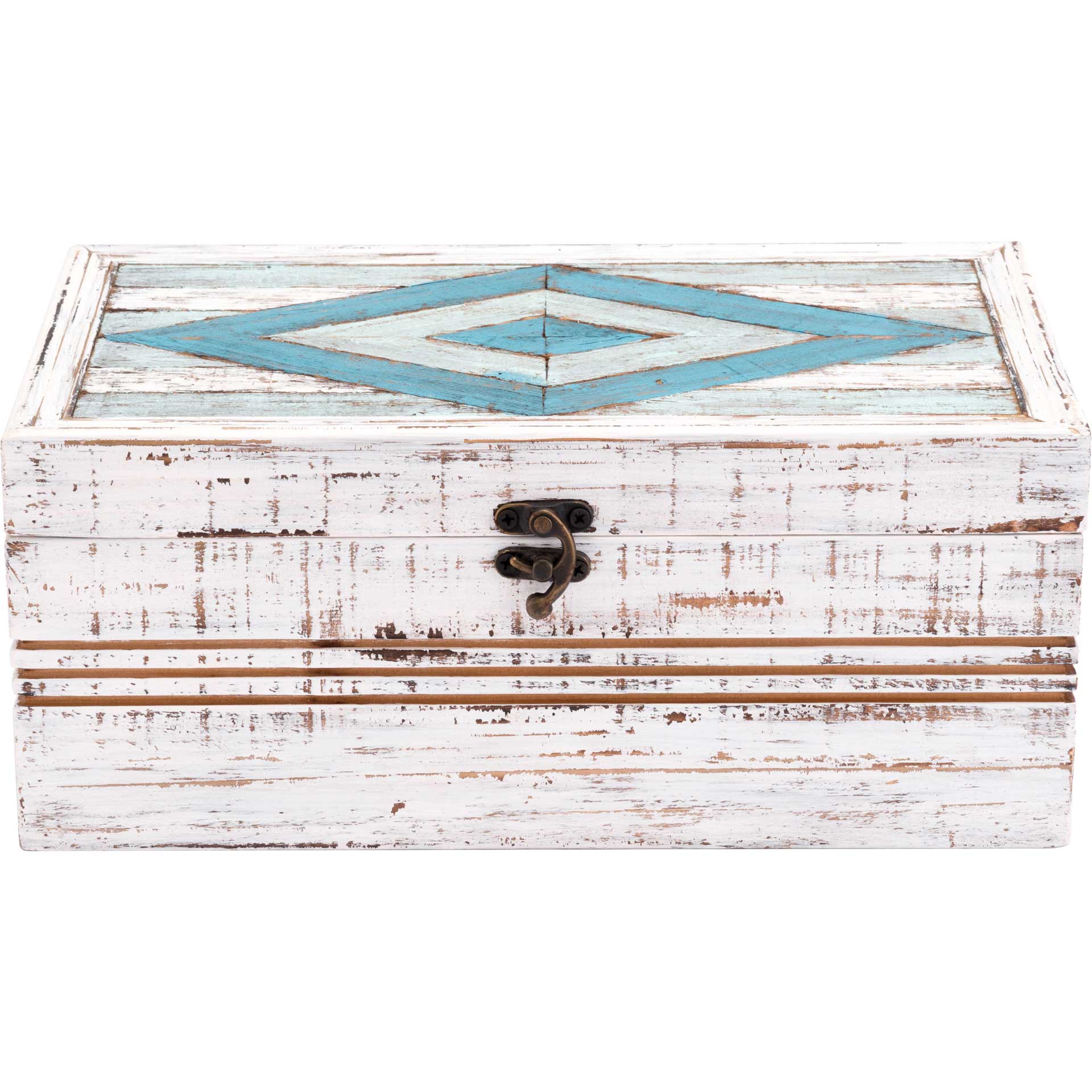 Rhombus Antique Box White - Froy.com