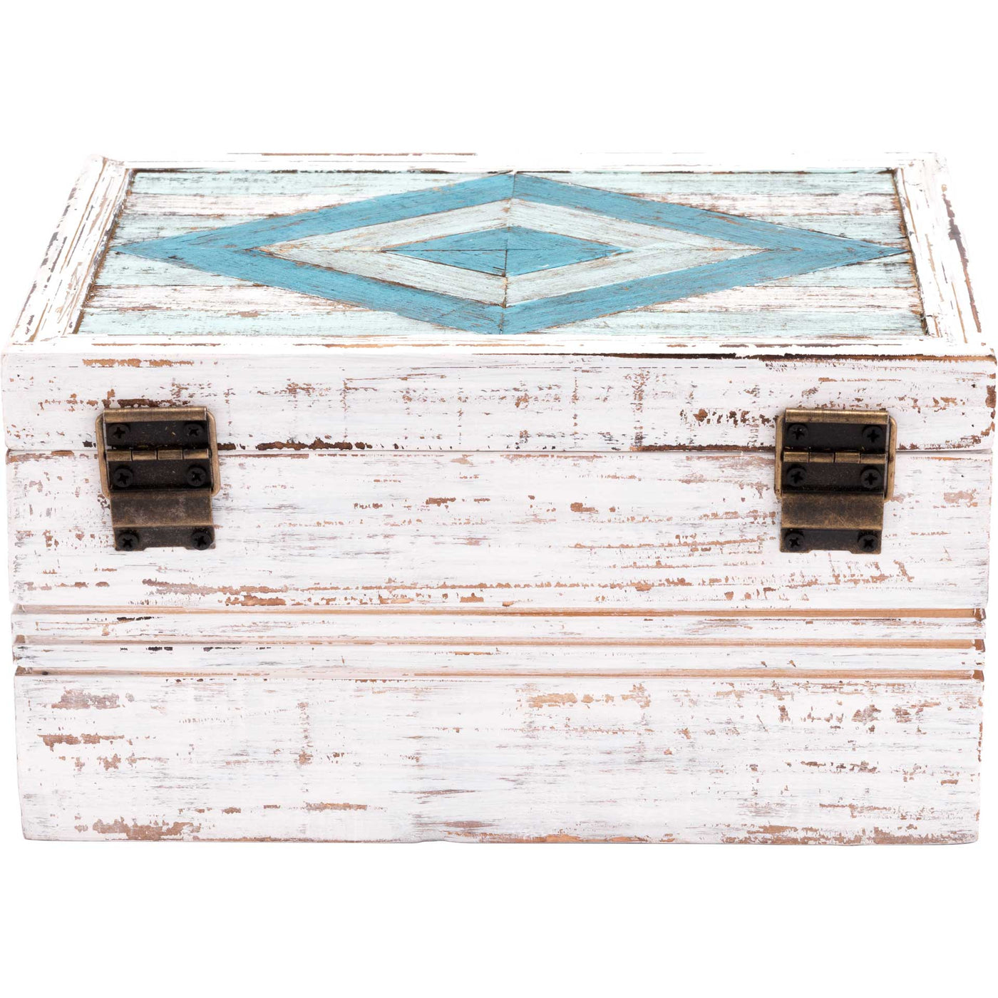 Rhombus Antique Box White - Froy.com