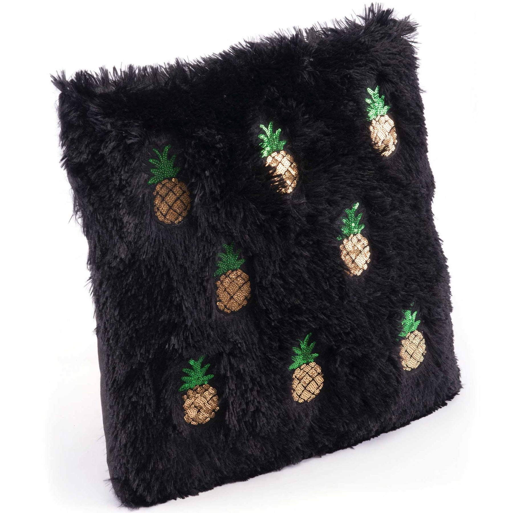 Pineapple Pillow Black/Gold - Froy.com