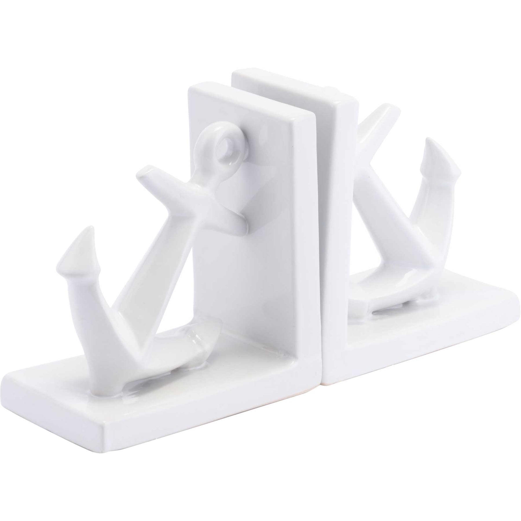 Anchors Bookends White - Froy.com