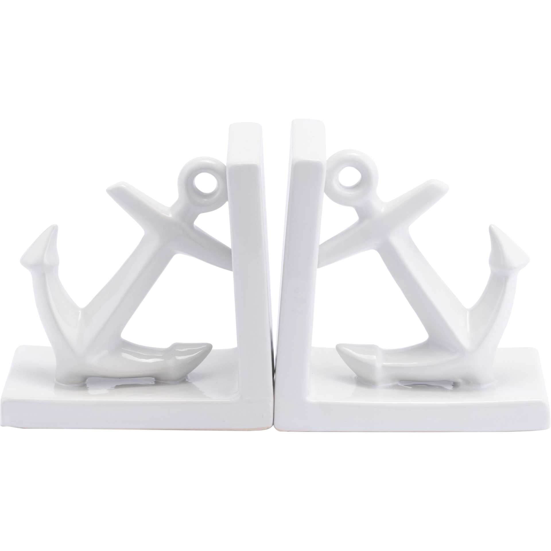 Anchors Bookends White - Froy.com