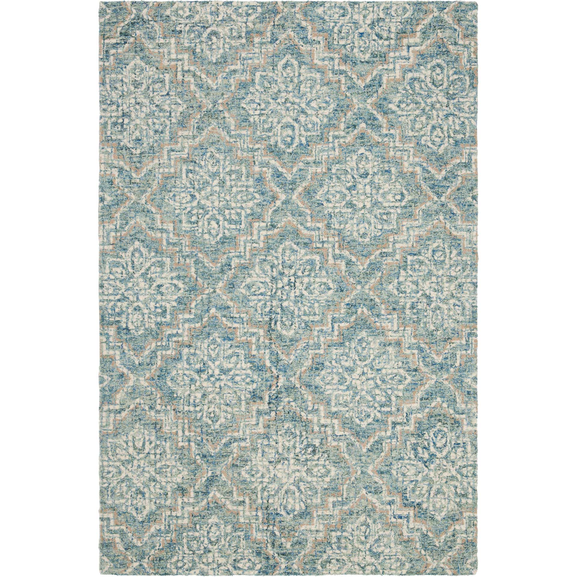 Abstract Blue/Gray Area Rug - Froy.com