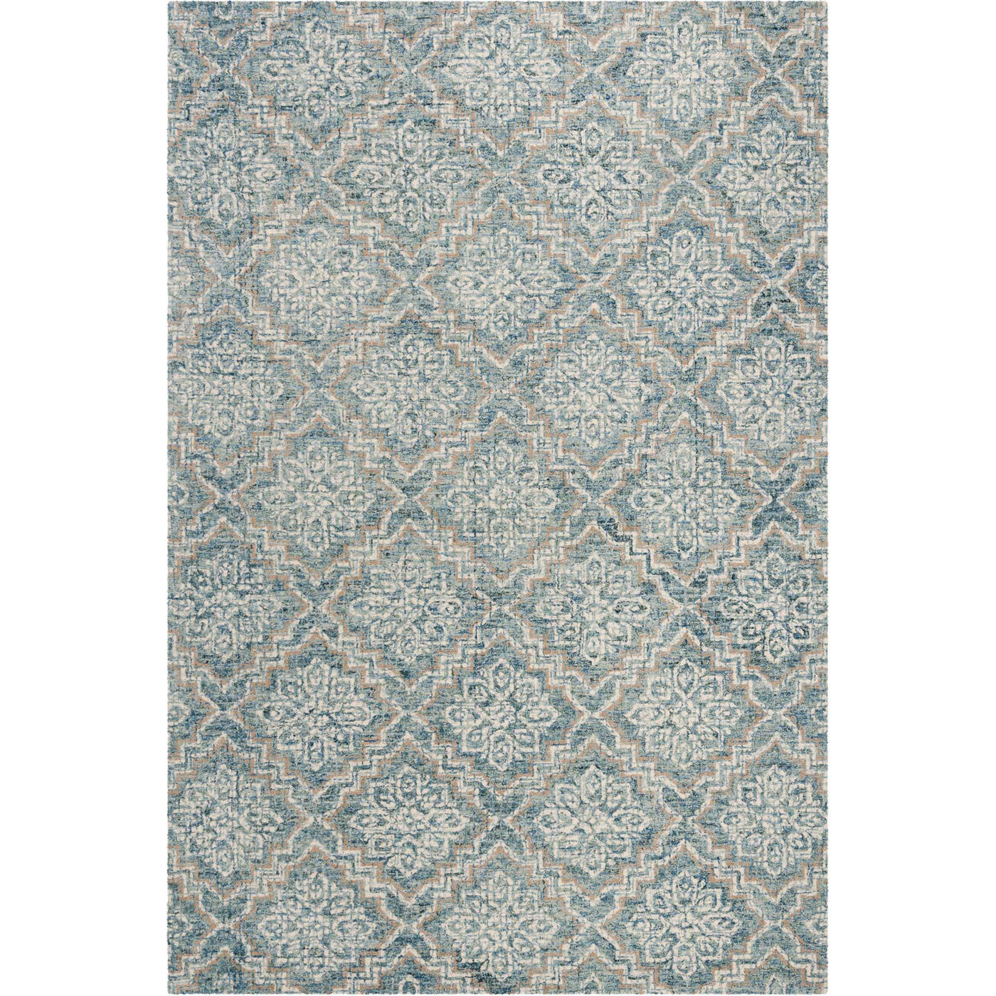 Abstract Blue/Gray Area Rug - Froy.com
