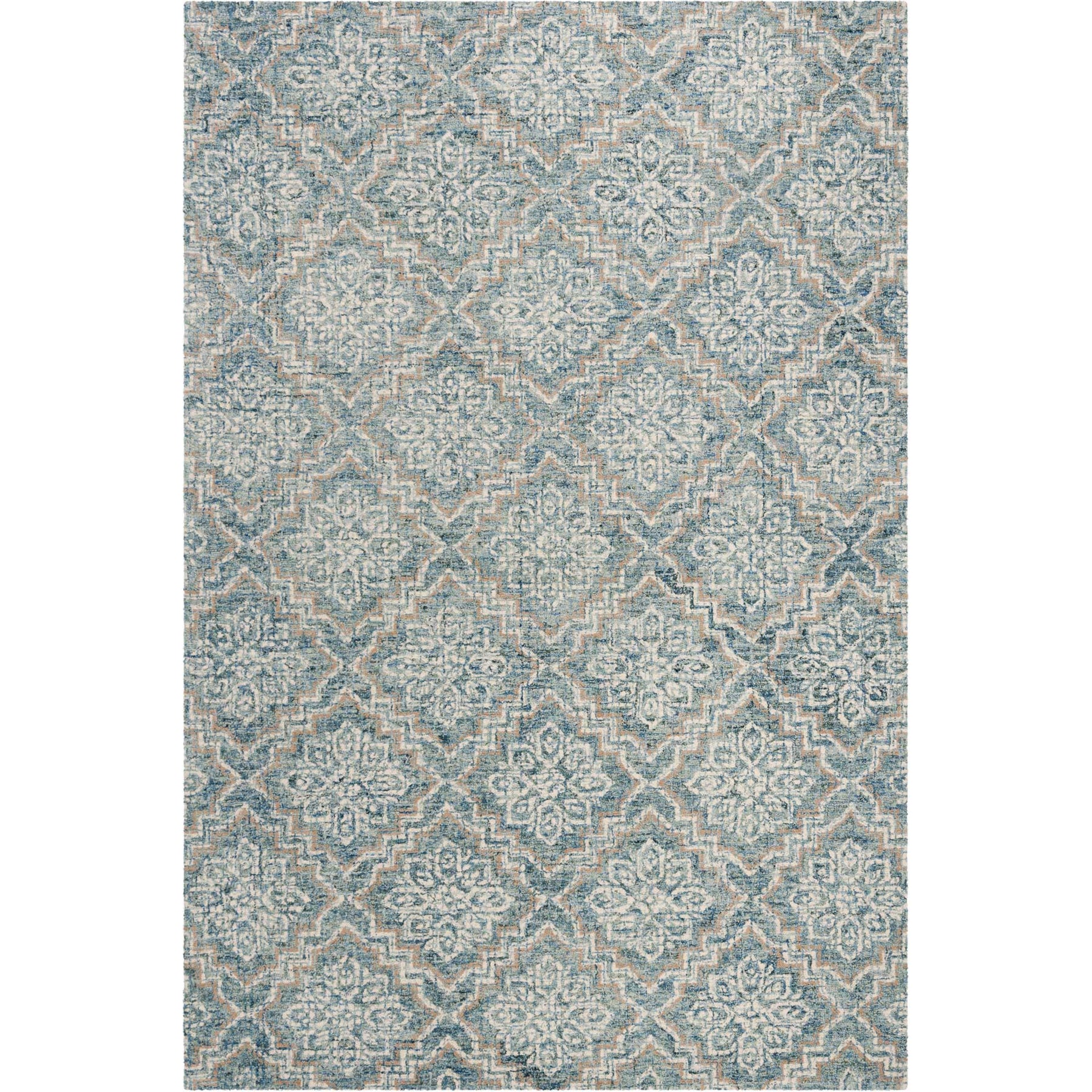 Abstract Blue/Gray Area Rug - Froy.com