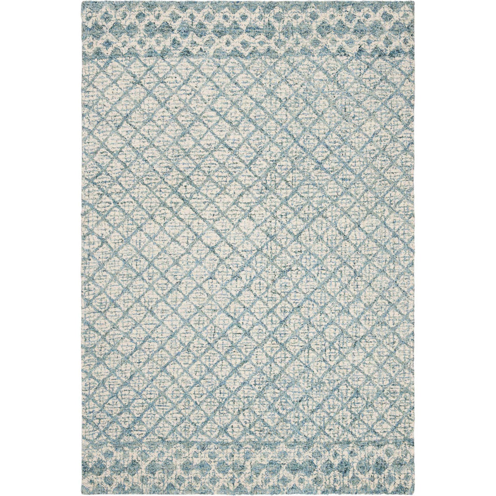 Abstract Blue/Ivory Area Rug - Froy.com