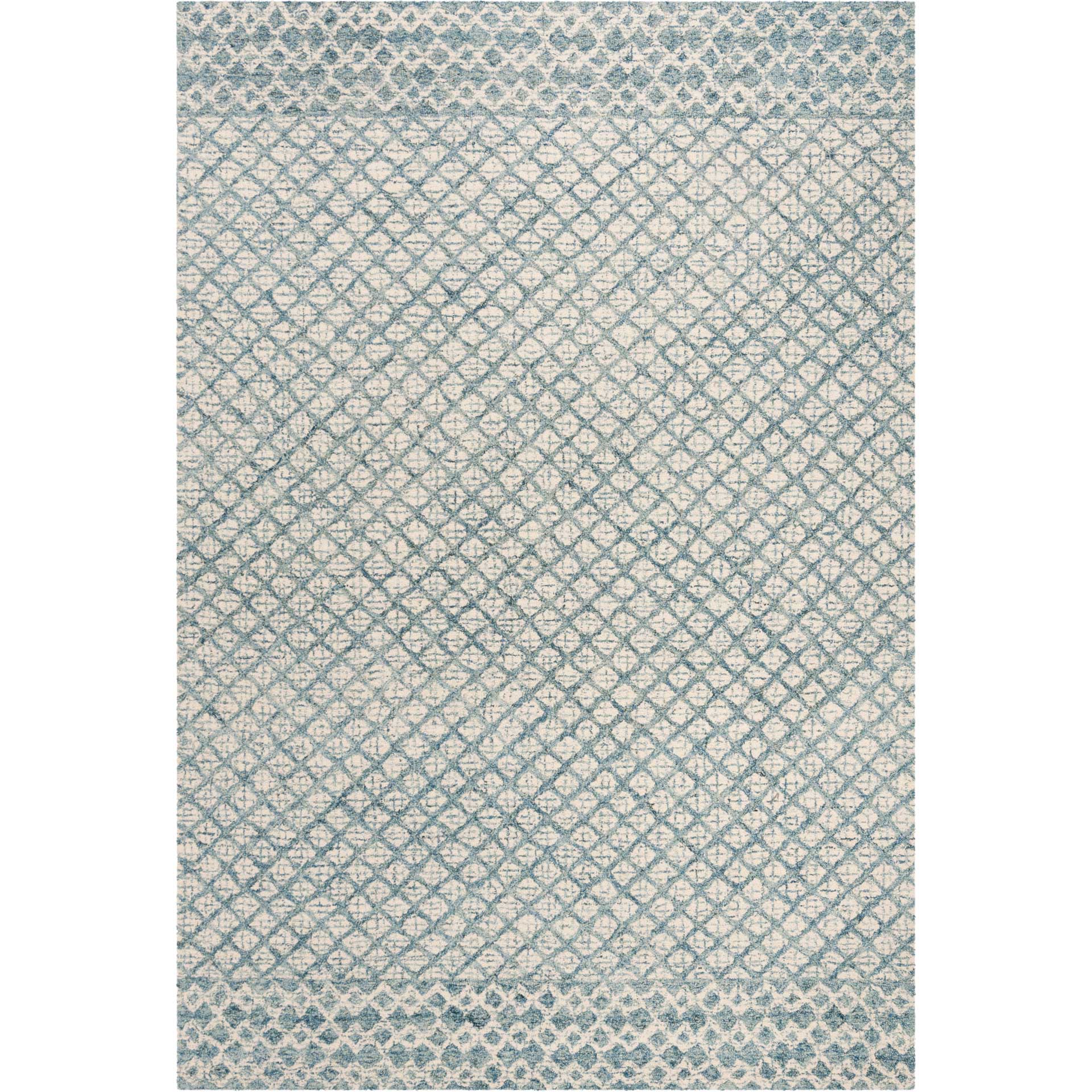 Abstract Blue/Ivory Area Rug - Froy.com