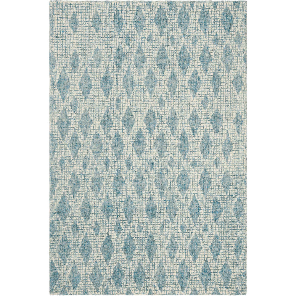 Abstract Ivory/Blue Area Rug - Froy.com