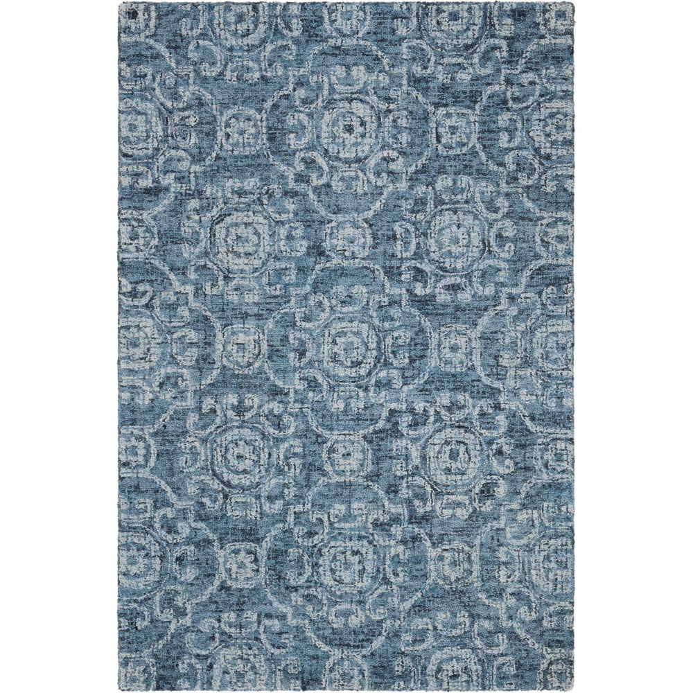 Abstract Blue Area Rug - Froy.com
