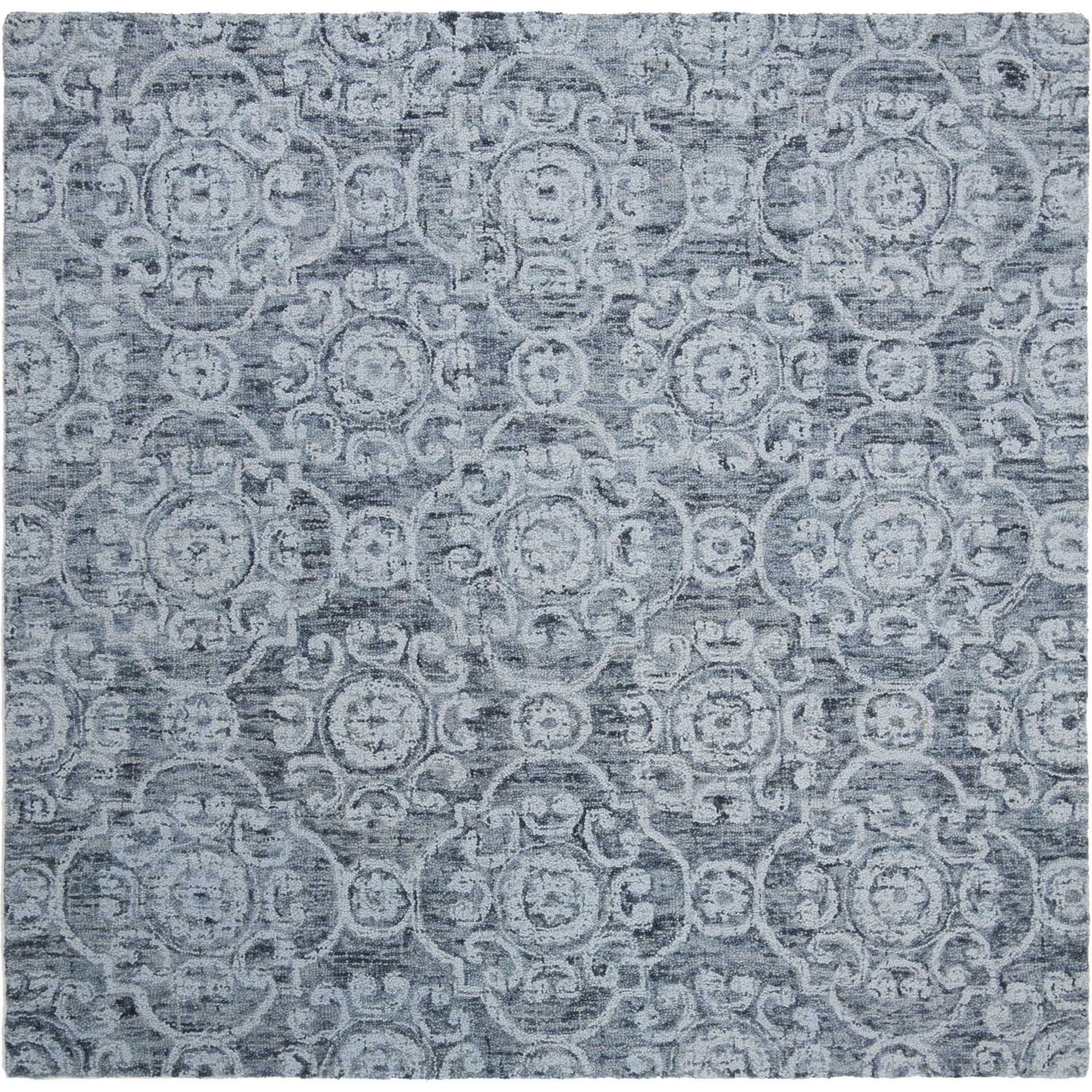 Abstract Blue Area Rug - Froy.com