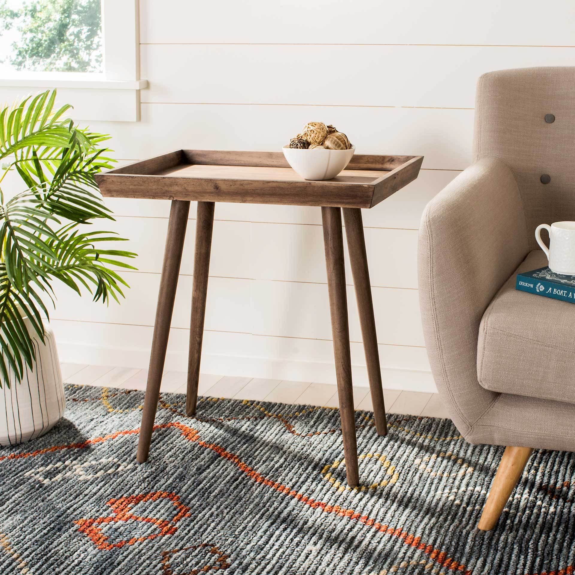 Norah Tray Accent Table Desert Brown - Froy.com