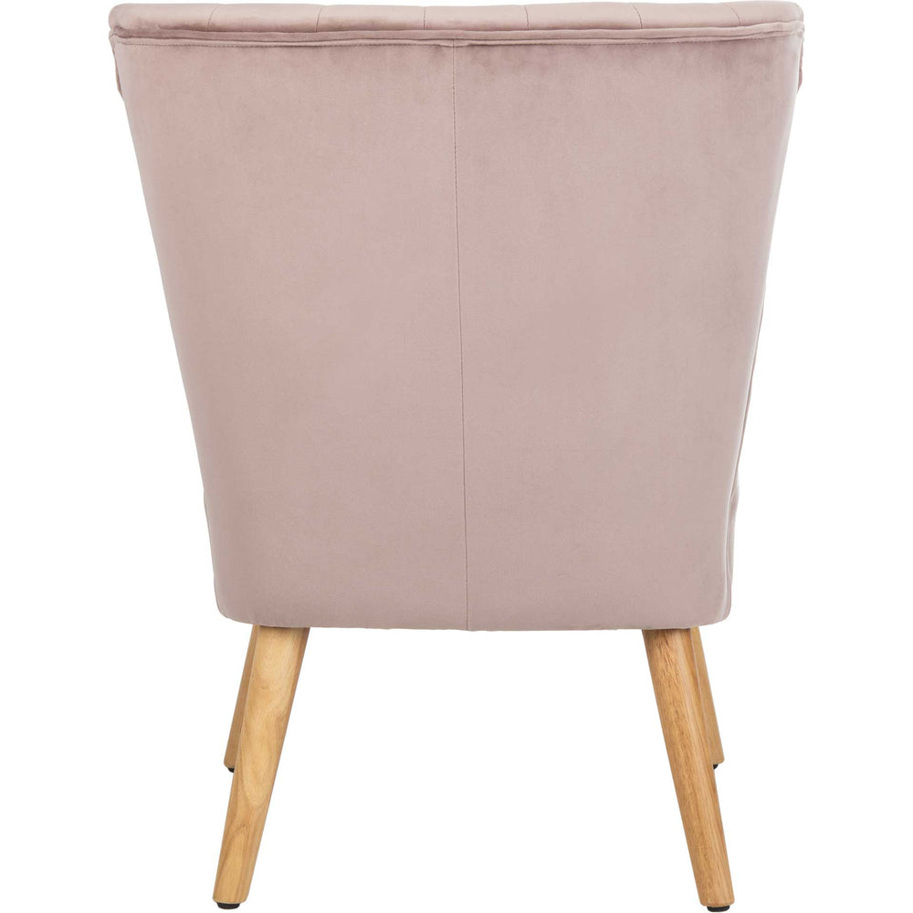 Juliet Mid Century Accent Chair Mauve/Natural - Froy.com