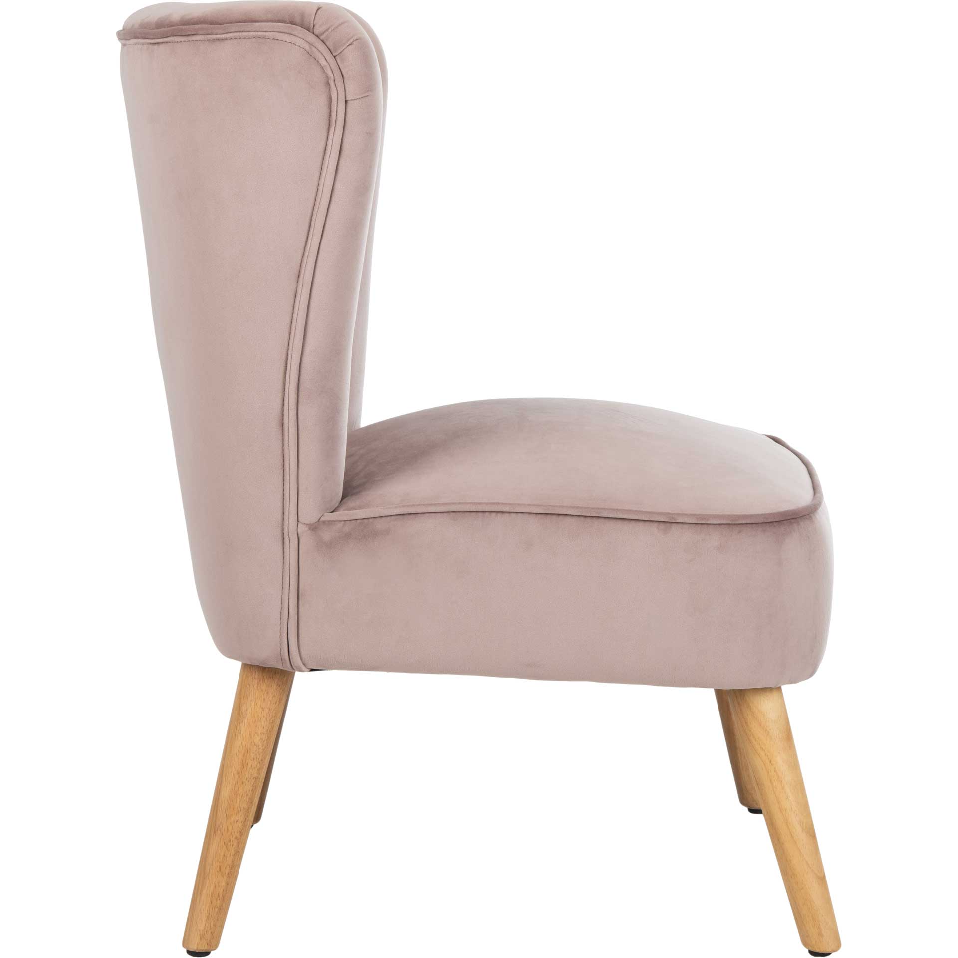 Juliet Mid Century Accent Chair Mauve/Natural - Froy.com