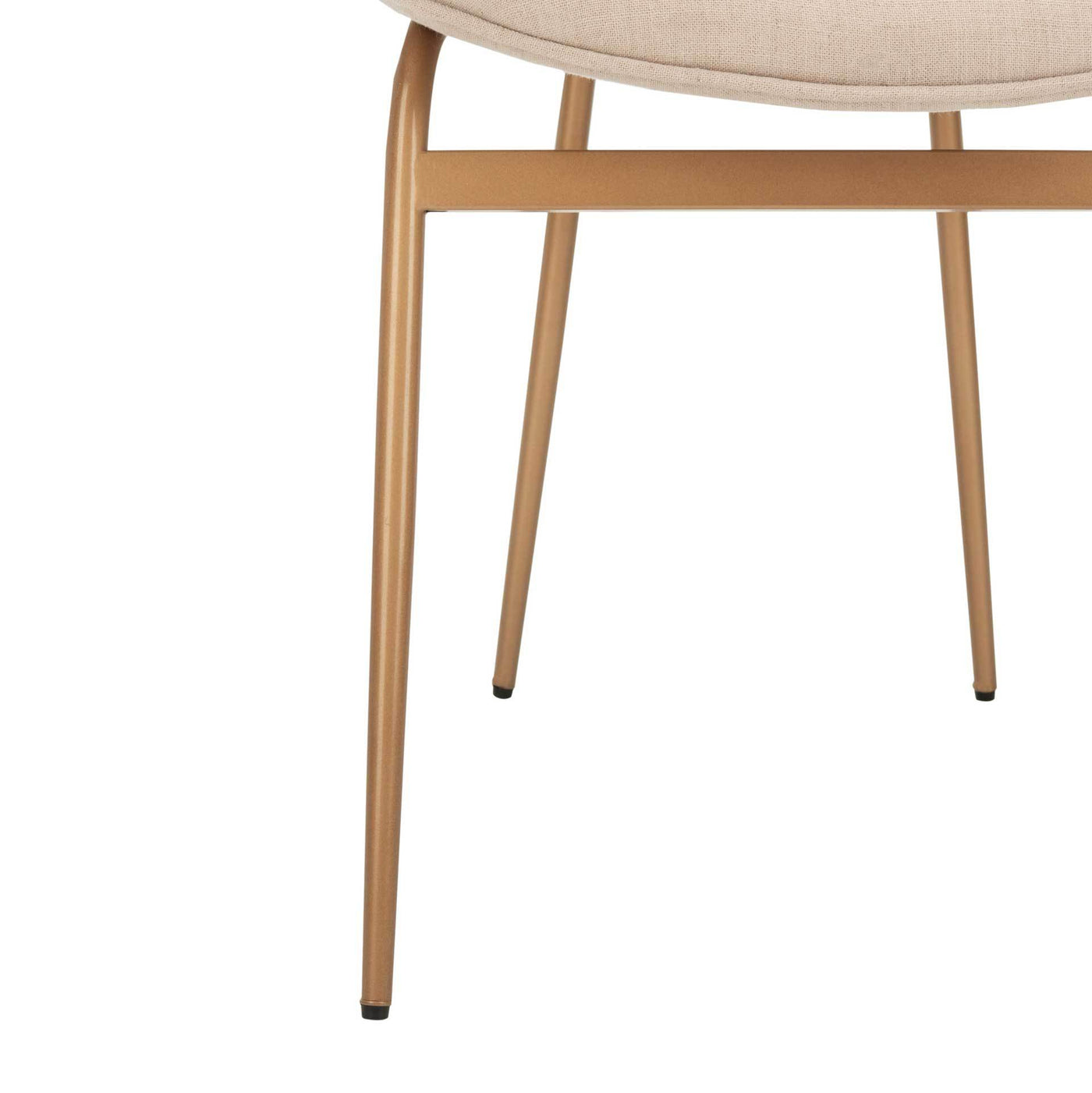 Jorden Round Side Chair Beige/Gold (Set of 2) - Froy.com