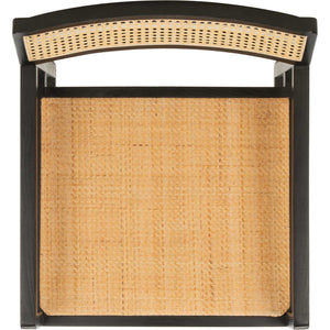 Lucy Cane Accent Chair Black/Natural - Froy.com
