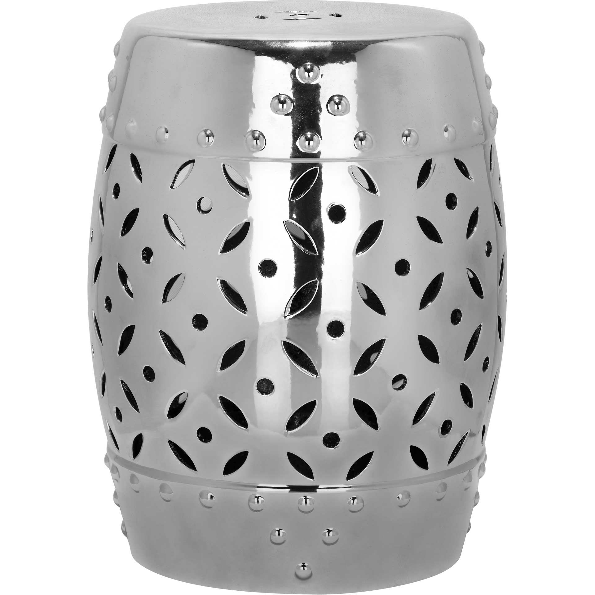 Lattice Coin Stool Silver - Froy.com