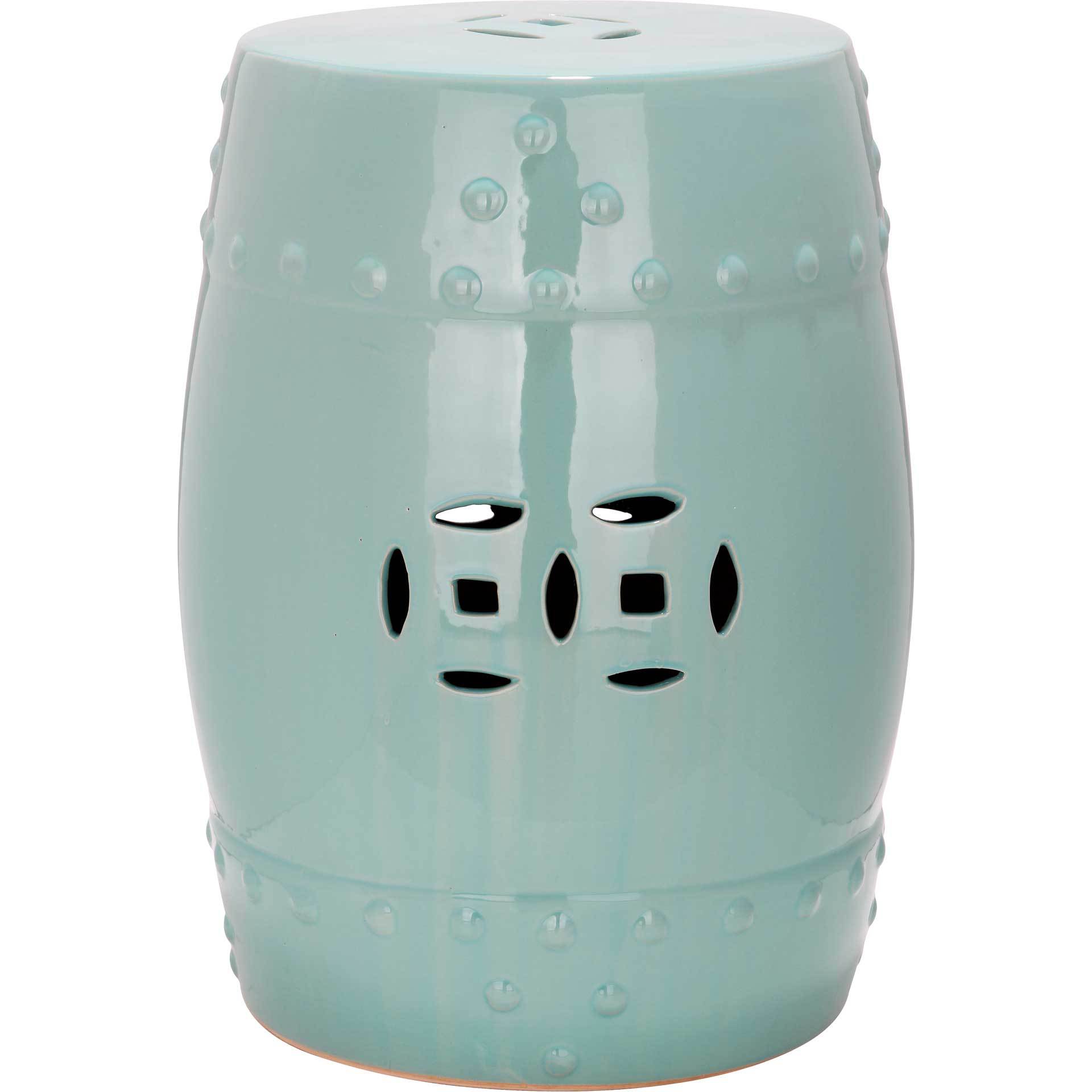Molly Ming Garden Stool Light Aqua - Froy.com