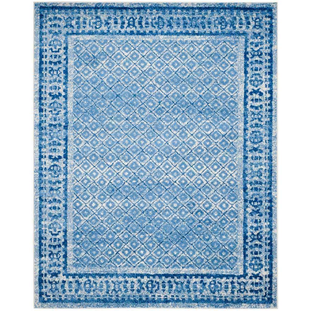 Adirondack Diamond Silver/Blue Area Rug - Froy.com