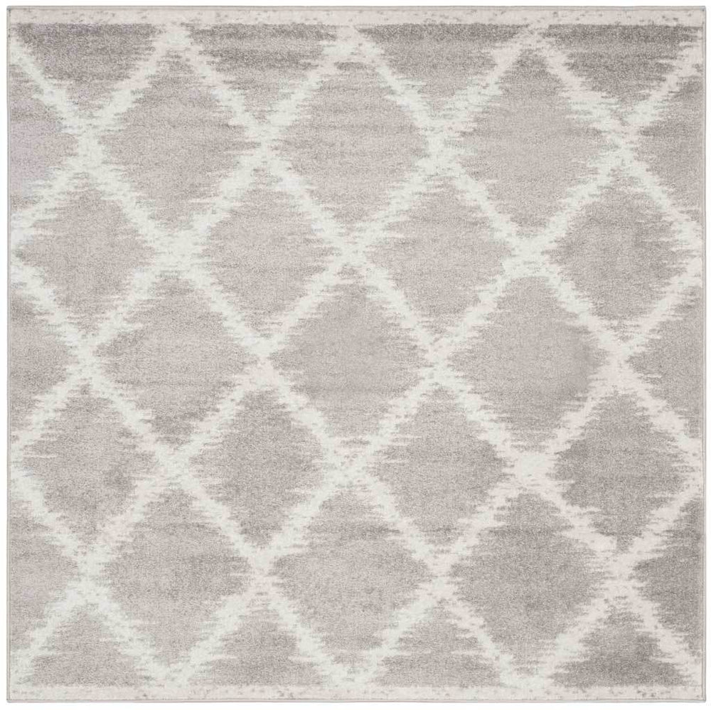 Adirondack Diamond Silver/Ivory Area Rug - Froy.com