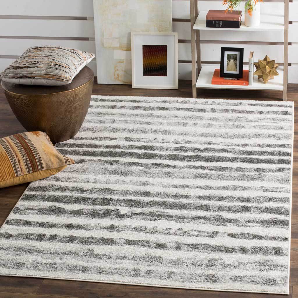 Adirondack Ivory/Charcoal Area Rug - Froy.com