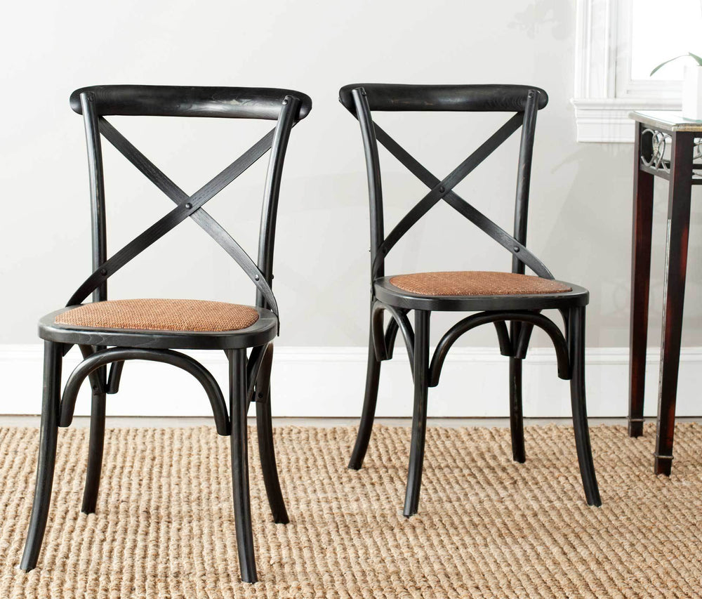 Frederick X Back Farmhouse Chair Distressed Hickory (Set of 2) - Froy.com