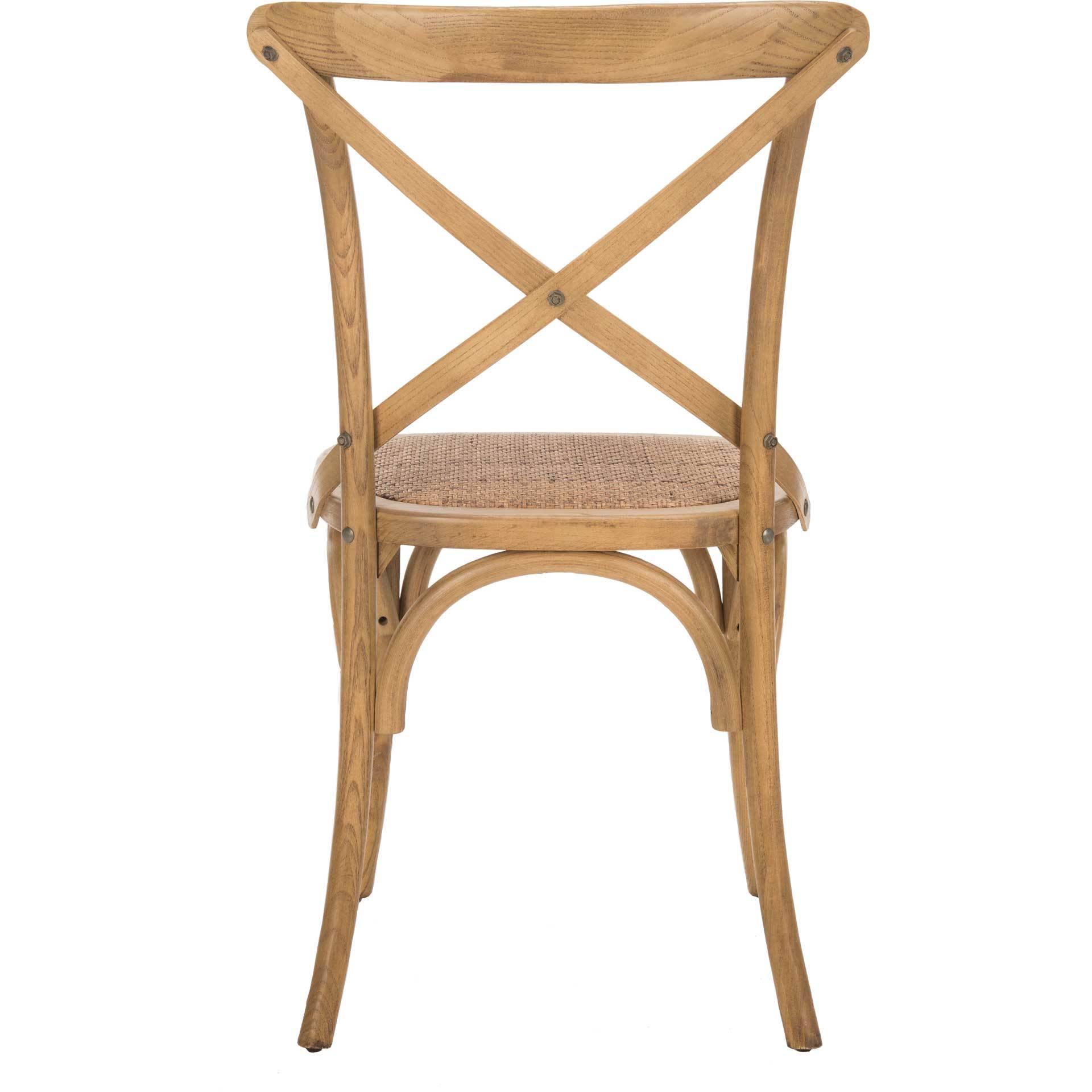 Frederick X Back Farmhouse Chair Weathered Oak (Set of 2) - Froy.com