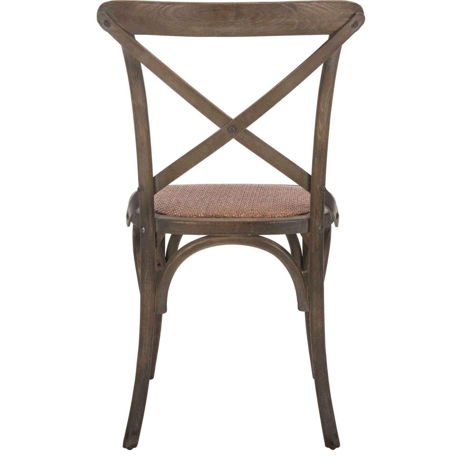 Frederick X Back Farmhouse Chair Distressed Colonial Walnut (Set of 2 ...