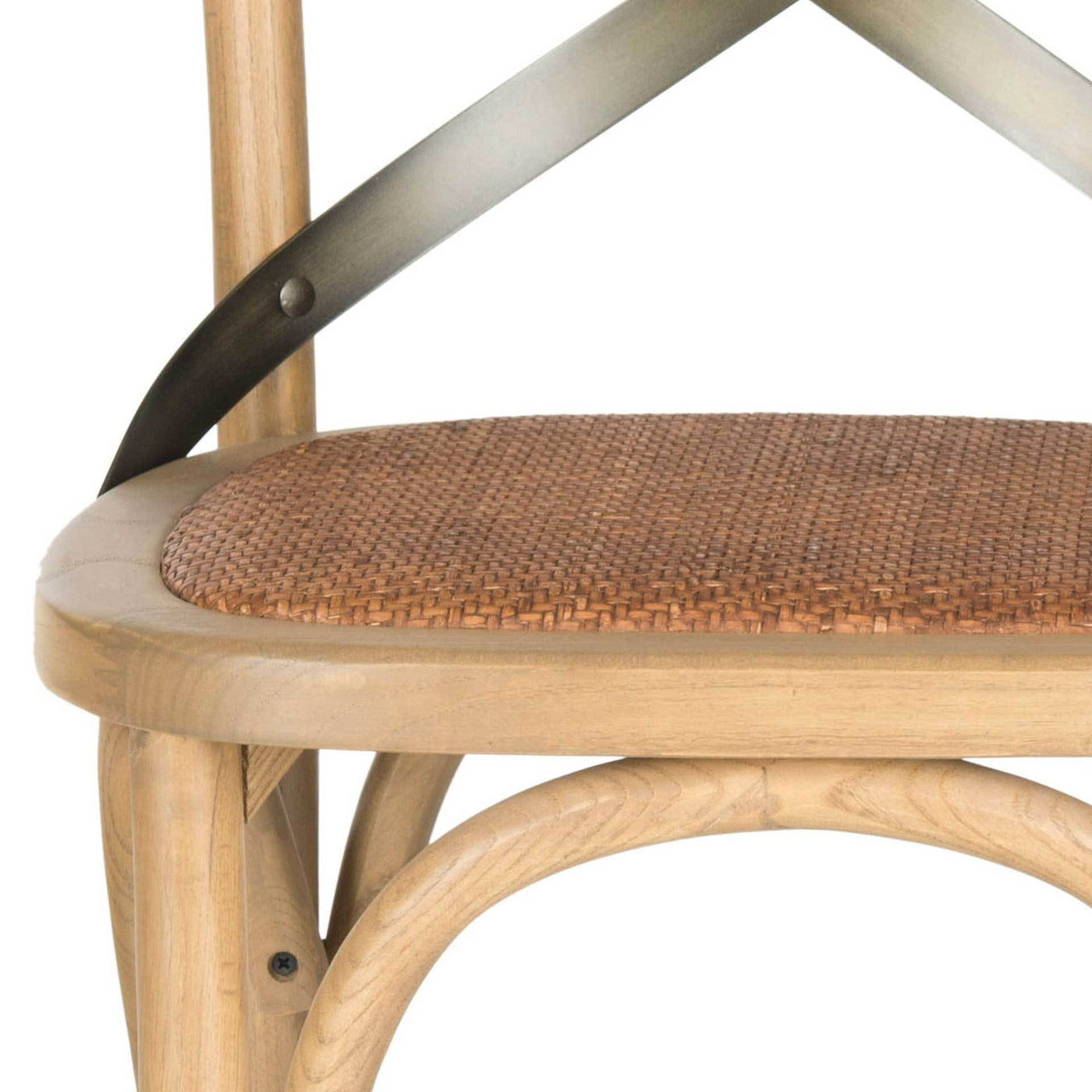 Elisabeth X Back Bar Stool Weathered Oak/Medium Brown - Froy.com