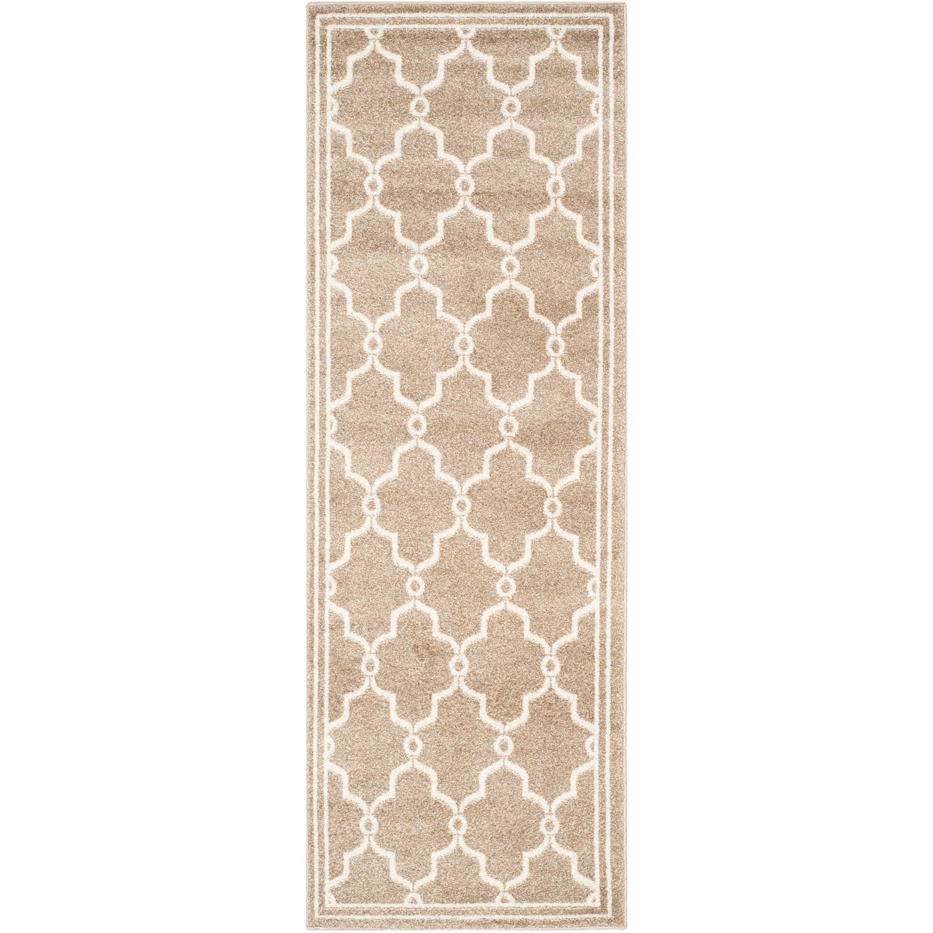 Amherst Trellis Wheat/Beige Runner Rug - Froy.com