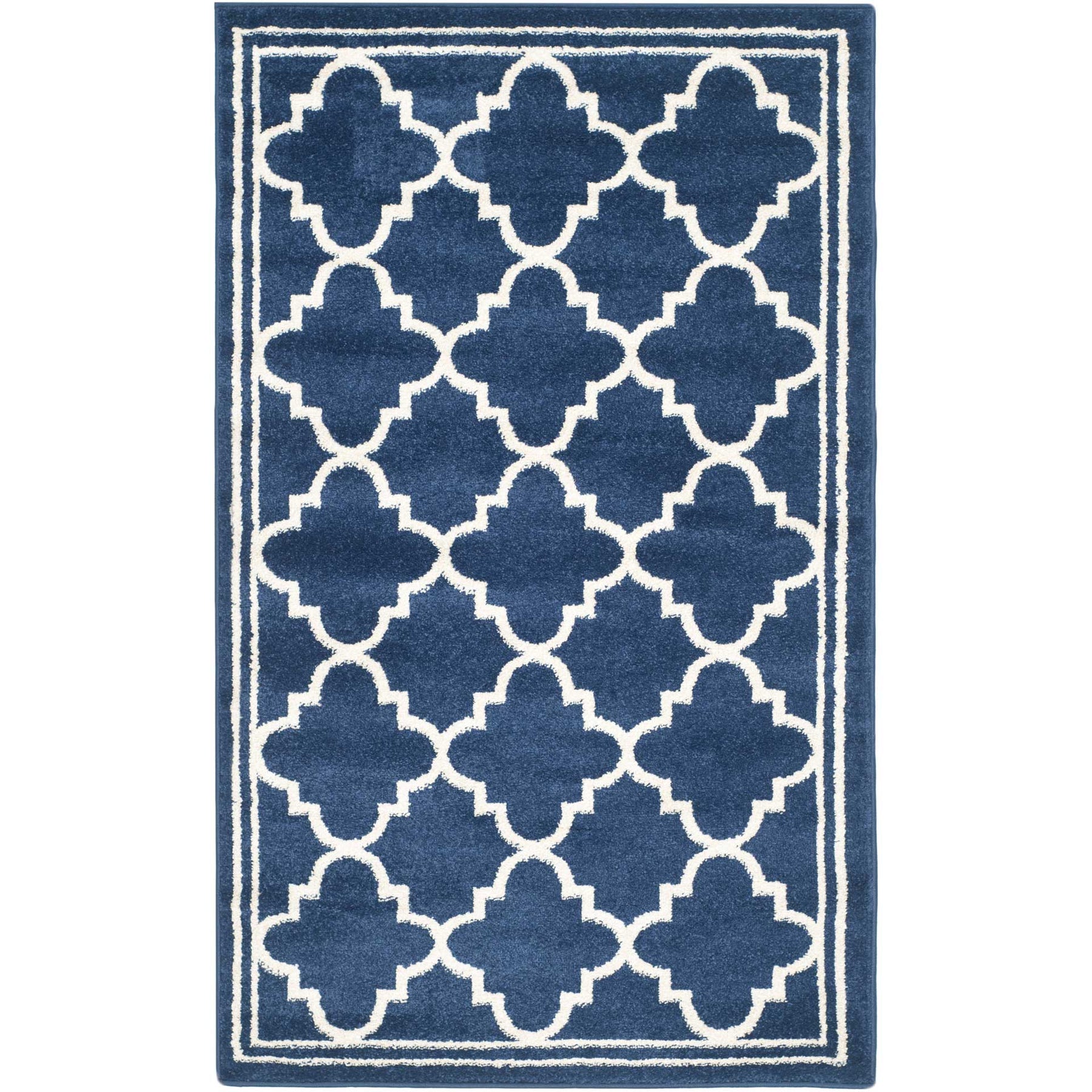 Amherst Lantern Navy/Beige Area Rug - Froy.com