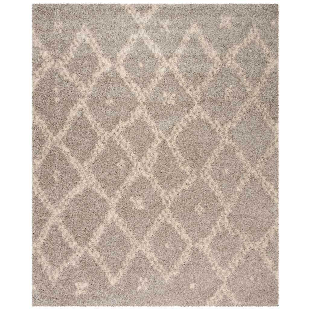 Arizona Shag Gray/Ivory Area Rug - Froy.com