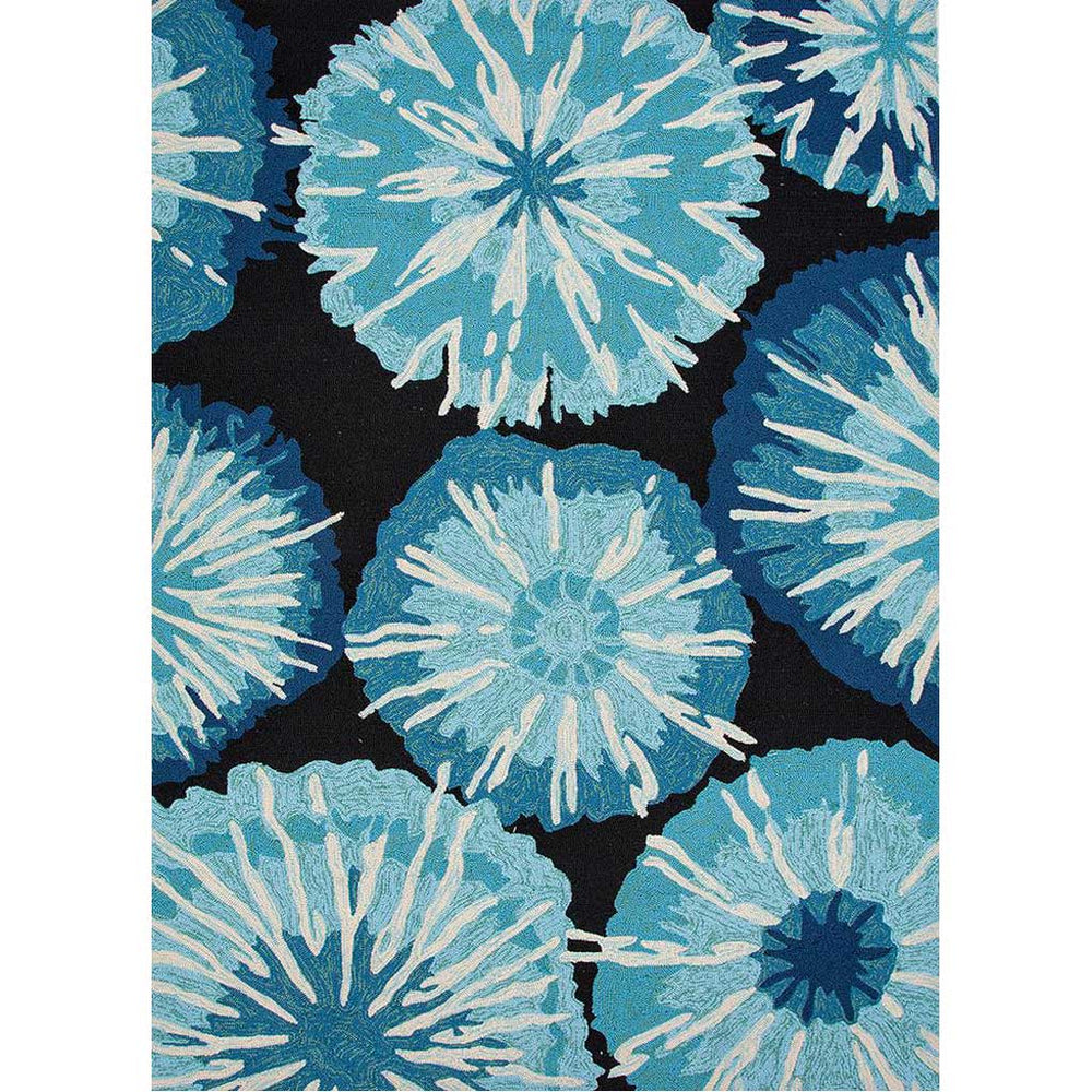 Barcelona Starburst Indigo Area Rug - Froy.com