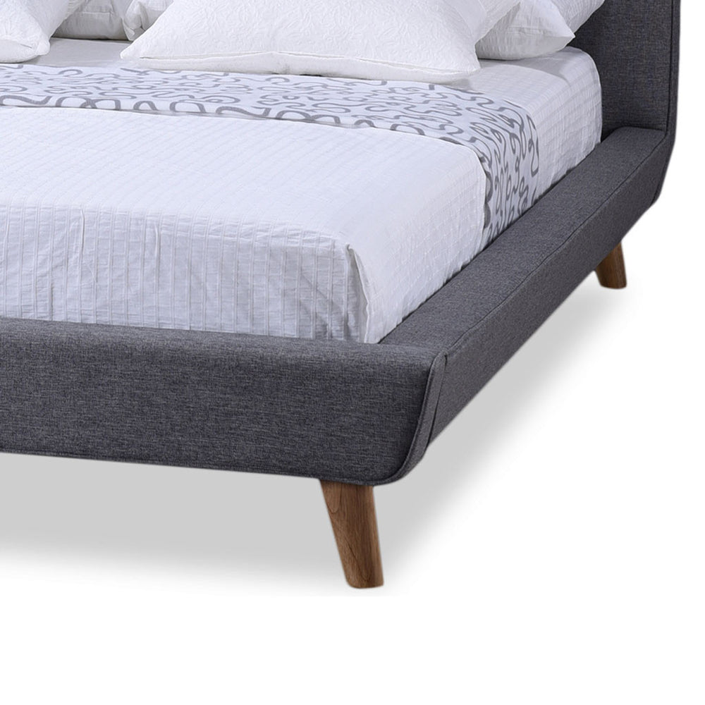 Jupiter Platform Bed Gray - Froy.com