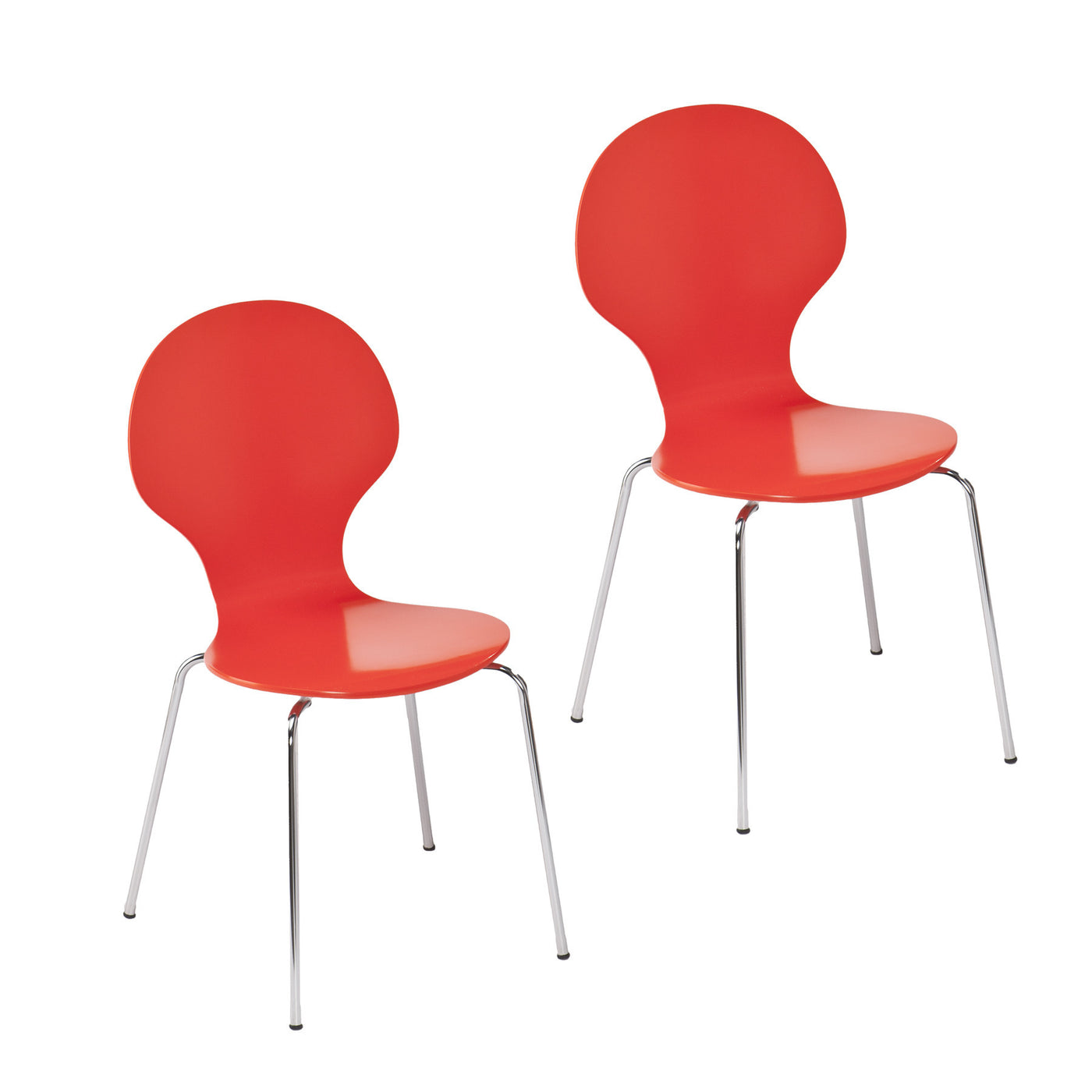 Conbie Chair Red/Orange (Set of 2) - Froy.com