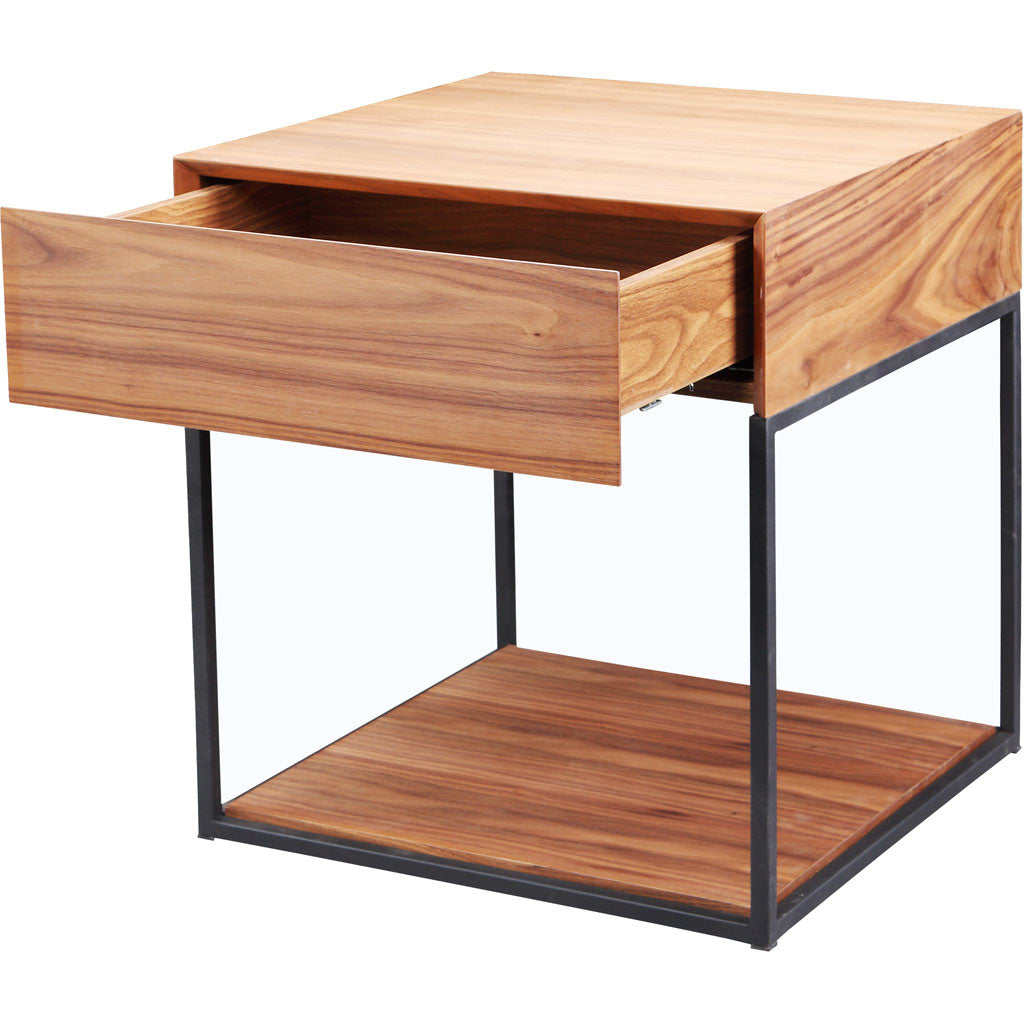 Berlin Side Table Walnut - Froy.com