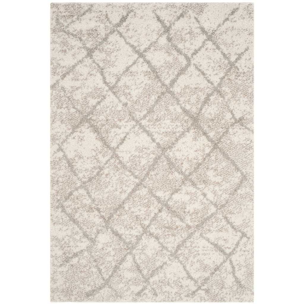 Berber Shag Cream/Light Gray Area Rug - Froy.com