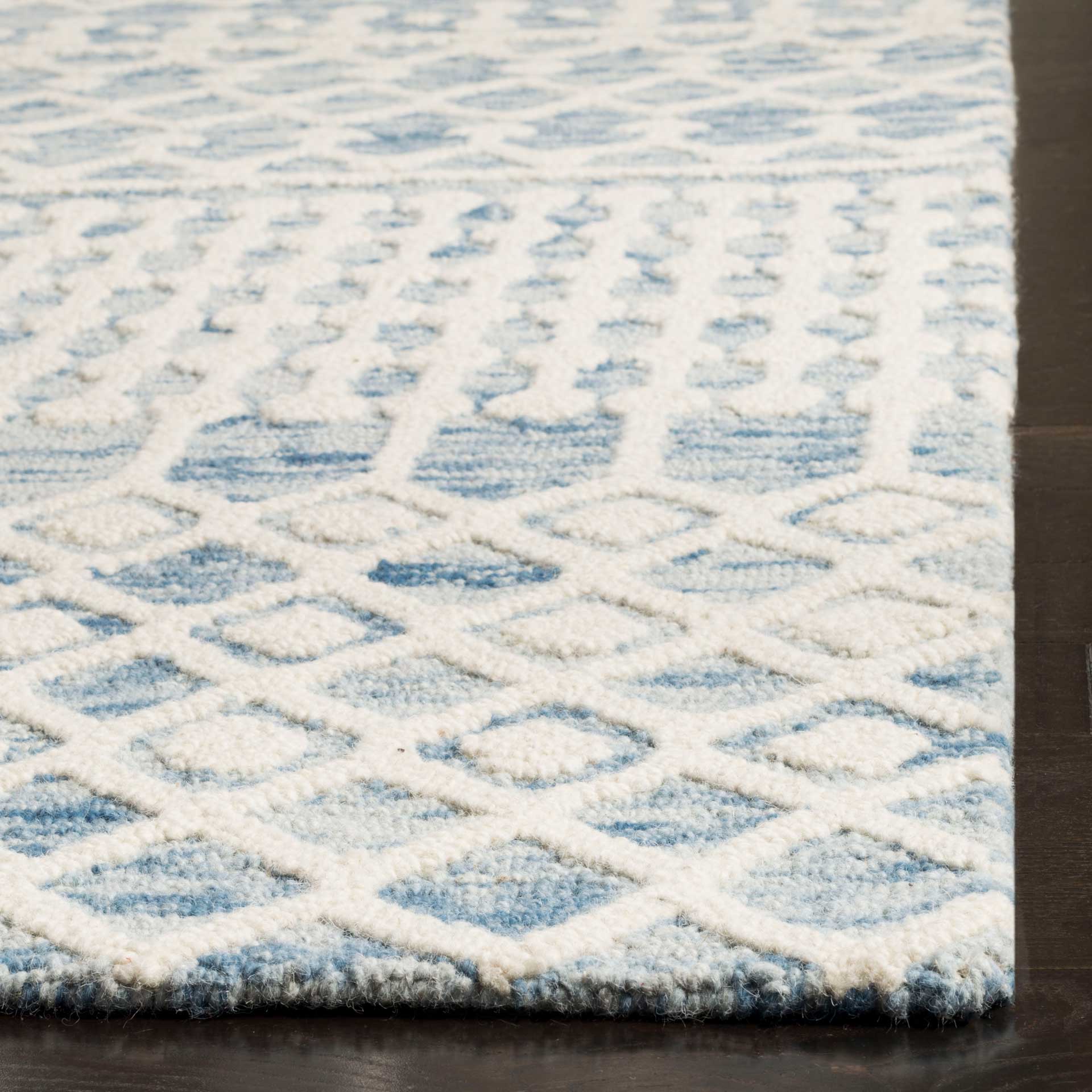 Blossom Blue/Ivory Area Rug - Froy.com