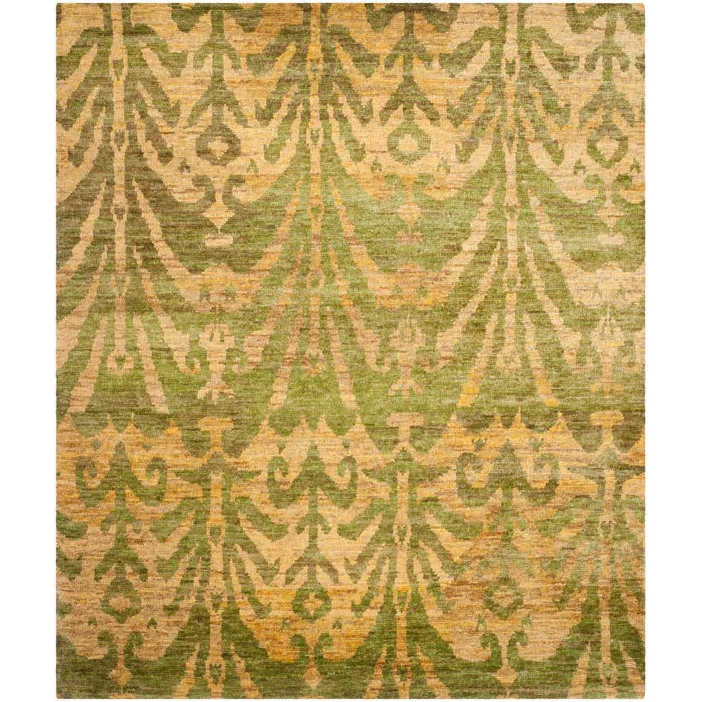 Bohemian Green/Gold Area Rug - Froy.com