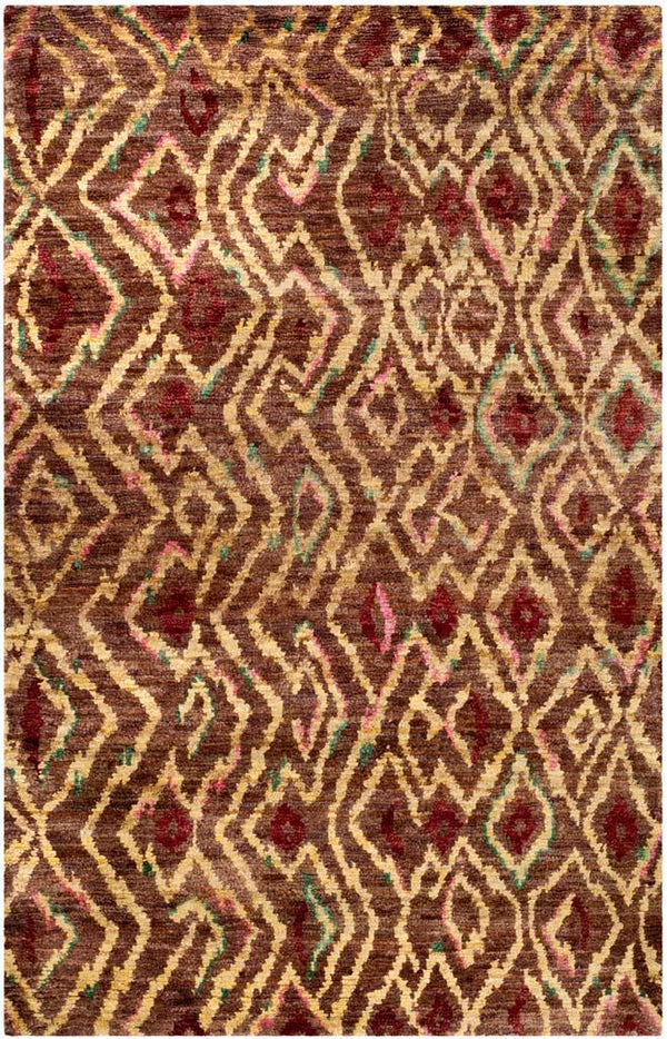 Bohemian Brown/Gold Area Rug - Froy.com