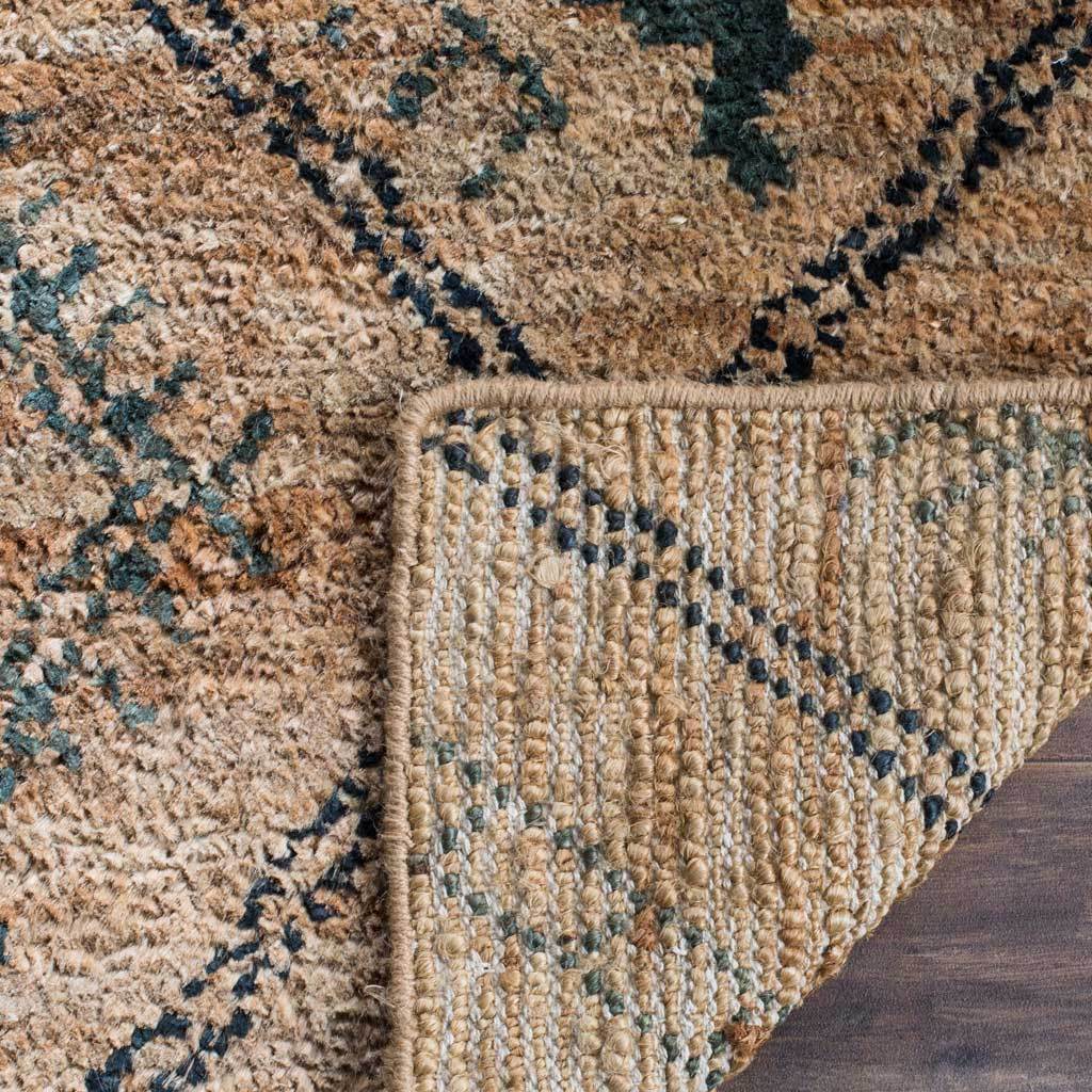 Bohemian Natural/Deep Teal Area Rug - Froy.com