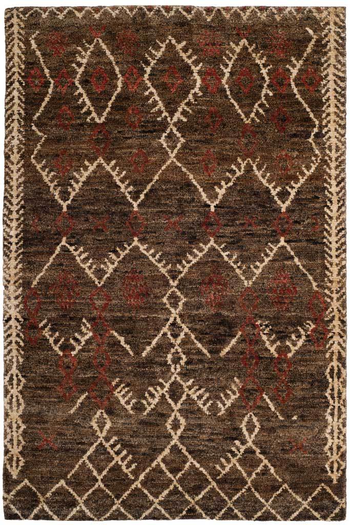 Bohemian Dark Brown/Multi Area Rug - Froy.com