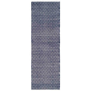 Boston Navy Runner Rug - Froy.com