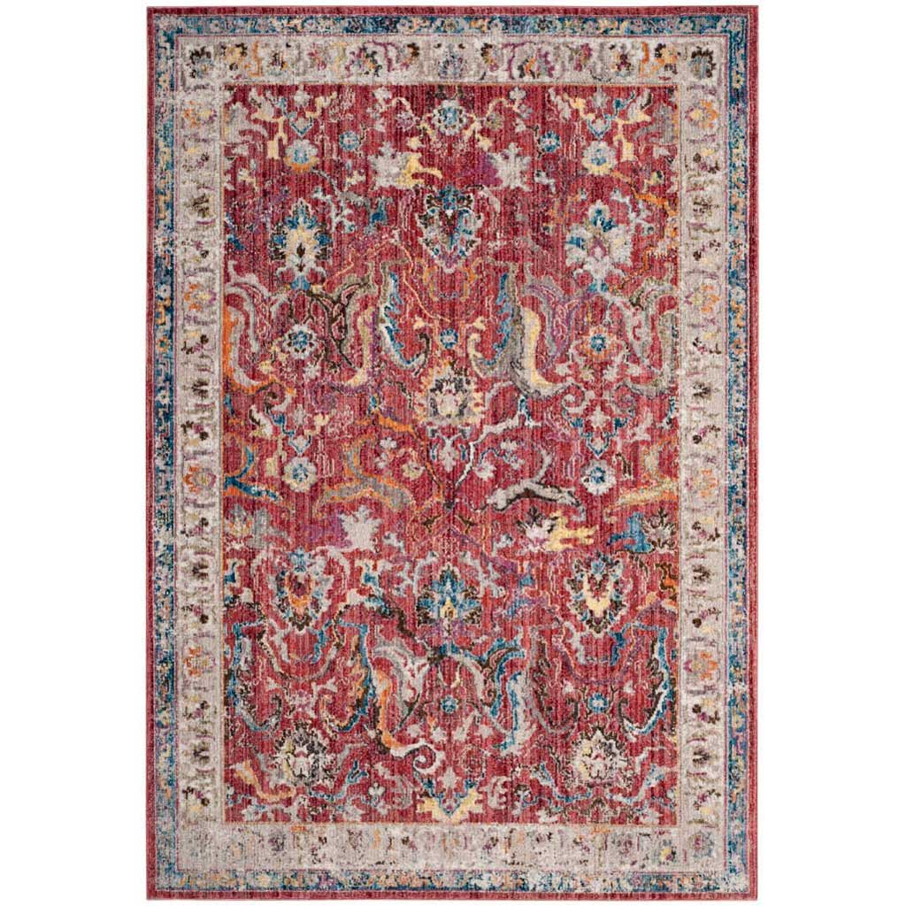 Bristol Rose/Light Gray Area Rug - Froy.com
