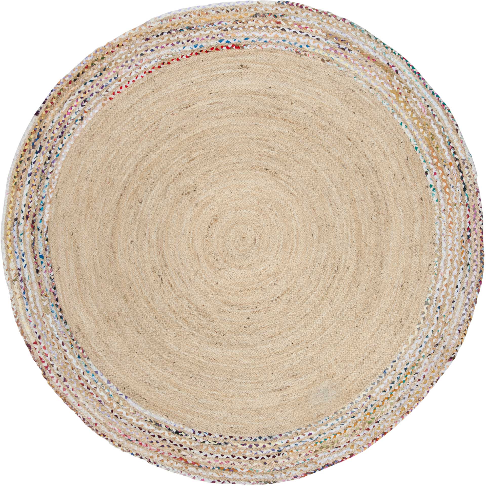 Cape Cod Light Beige/Ivory Round Rug - Froy.com