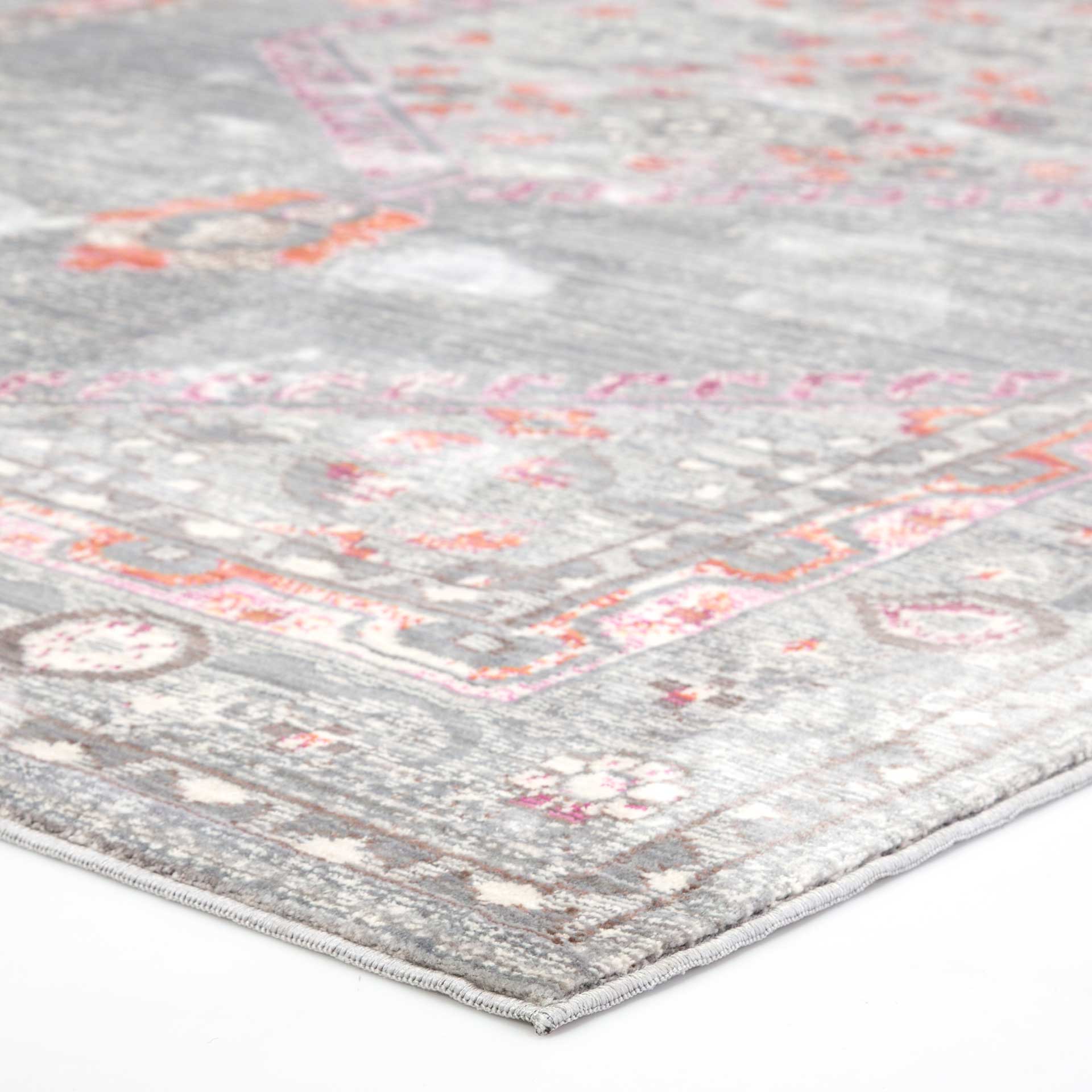 Ceres Eris Gray/Pink Area Rug - Froy.com