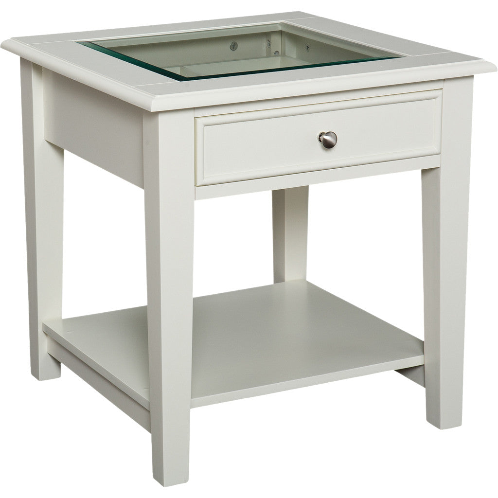 Pastoral End Table Off-White - Froy.com