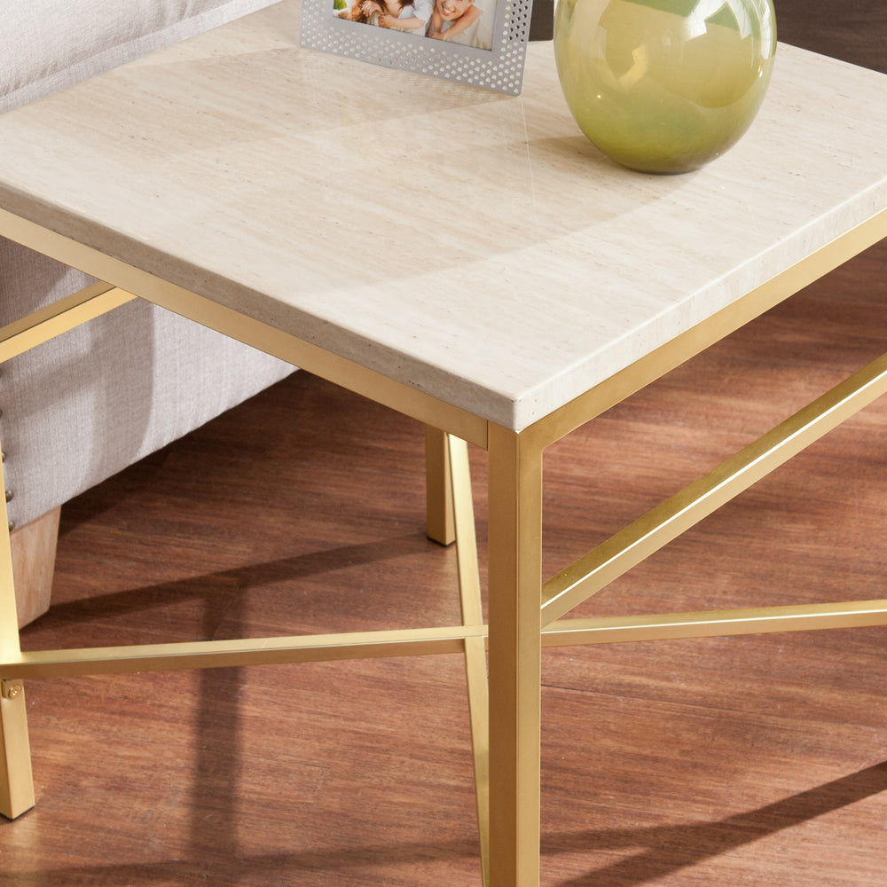 Ori Faux Stone End Table - Froy.com